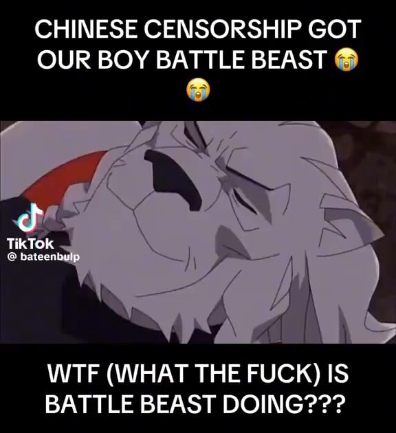 CHINESE CENSORSHIP GOT OUR BOY BATTLE BEAST TikTOK WTF (WHAT THE FUCK ...