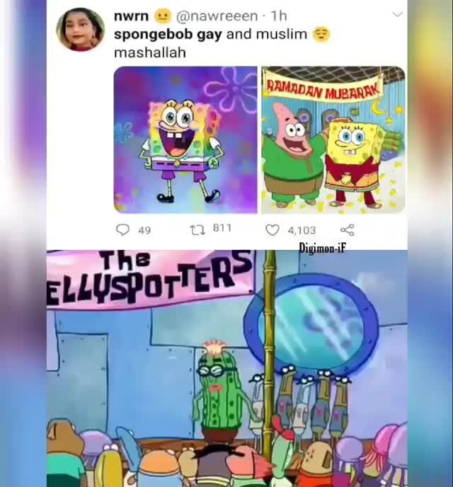 OS spongebob gay and muslim mashallah - iFunny