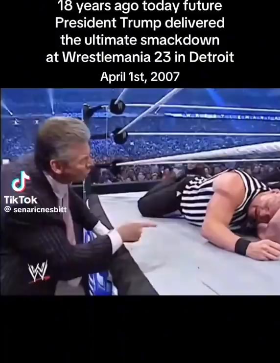 16 years ago today tuture President Trump delivered the ultimate ...