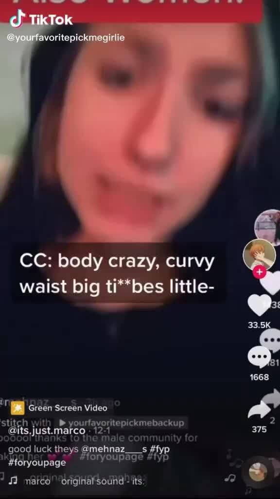 Oritepi CC: body crazy, curvy waist big ti*bes little- Green screen ...