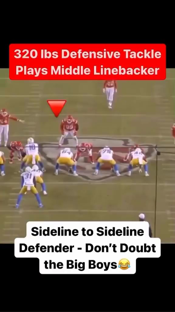 Big man was MOVING 😅💥 (via @chiefs ) . . . #linebacker #linebackers # ...
