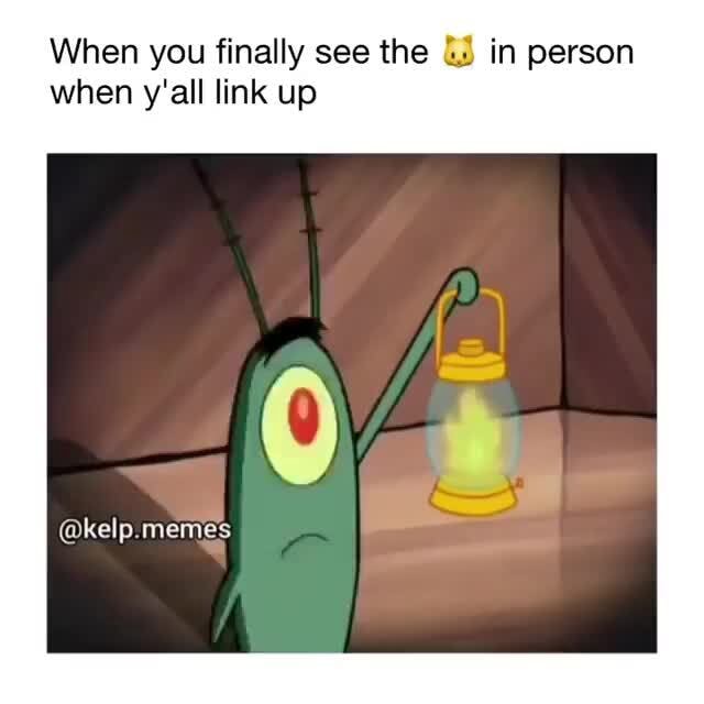 When you finally see the in person when y'all link up @kelp.memes - iFunny