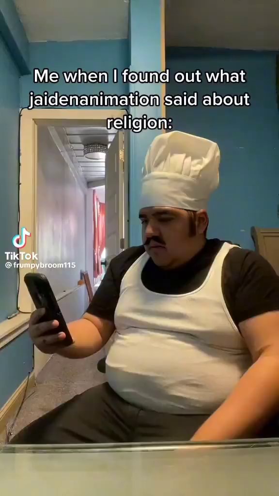 Me when found out what jaidenanimation said about religion: cf TikTok ...