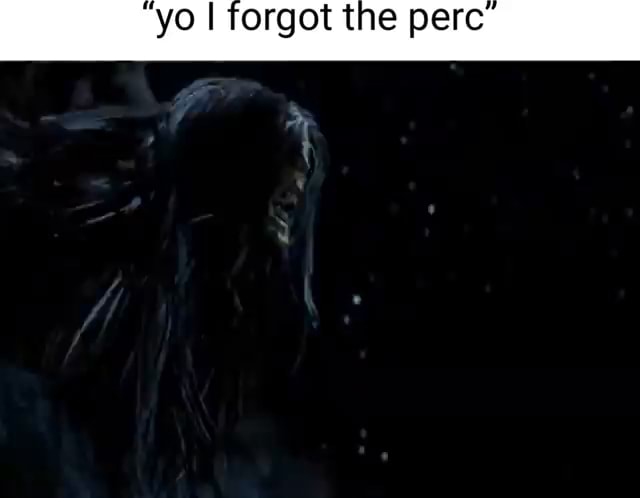 Yo I forgot the perc - iFunny