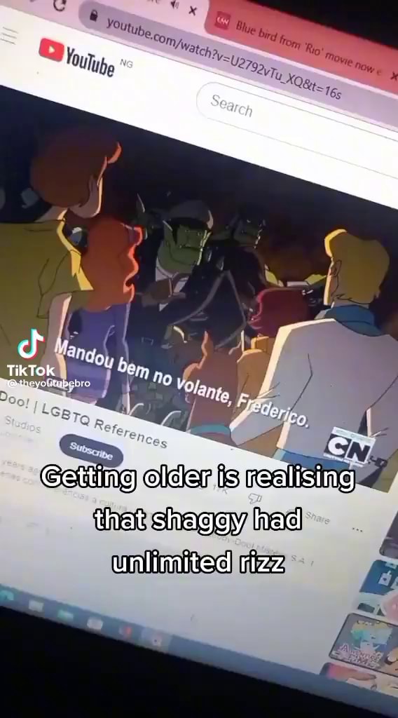 Getting older is realising that shaggy had unlimited rizz - iFunny