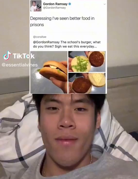 Gordon Ramsay Depressing I've seen better food in prisons @GordonRamsay ...