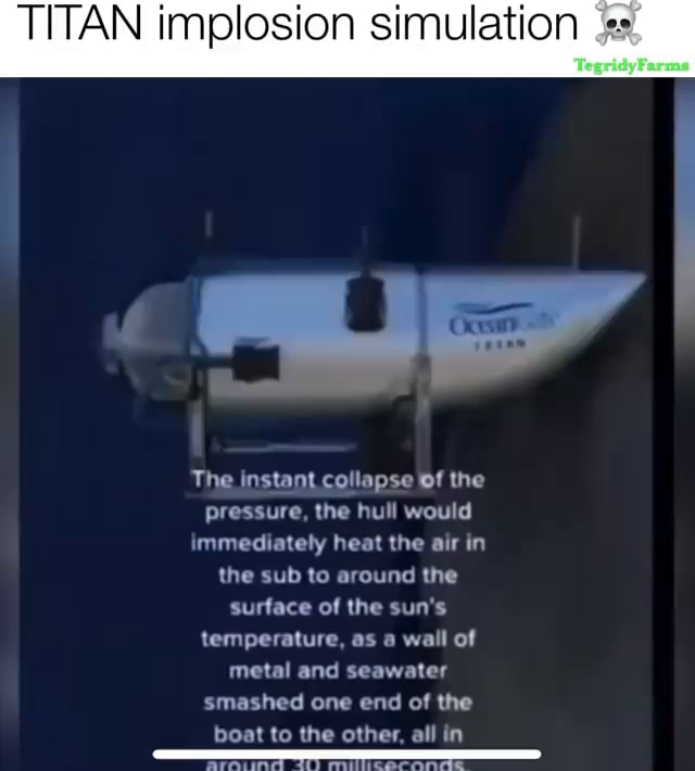 TITAN implosion simulation The instant collapse of the pressure, the ...