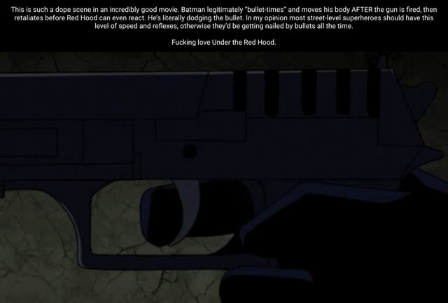 This is such a dope scene in an incredibly good movie. Batman ...