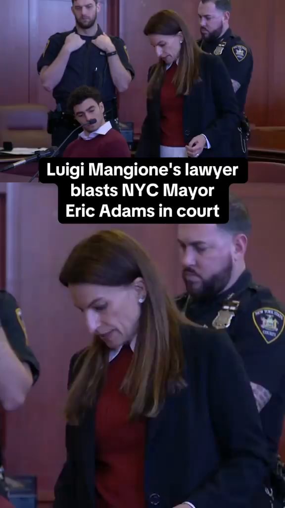 Luigi Mangione's lawyer blasts NYC Mayor Eric Adams in court - iFunny