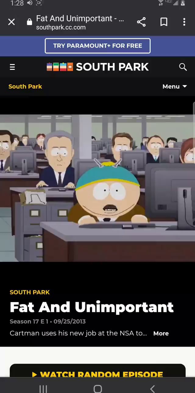 Ll x @ Fat And Unimportant - WATCH RANDOM EPISODE - iFunny