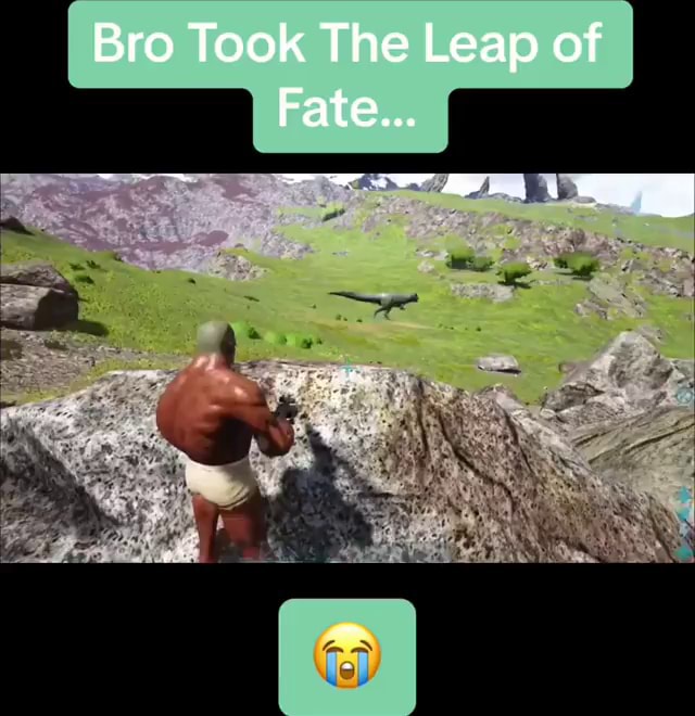 Bro Took The Leap of Fate... - iFunny