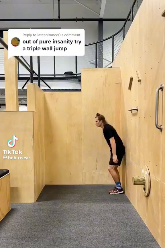 Out of pure insanity try I a triple wall jump TikTok - iFunny