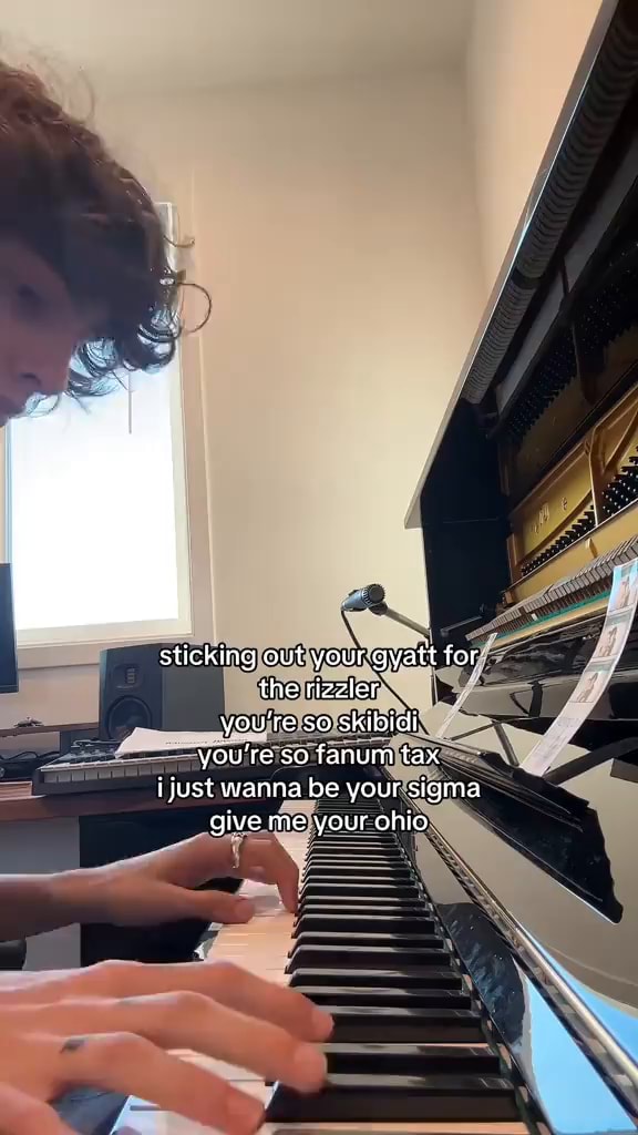 Sticking out your gyatt for the rizzler you're so skibidi you're so ...