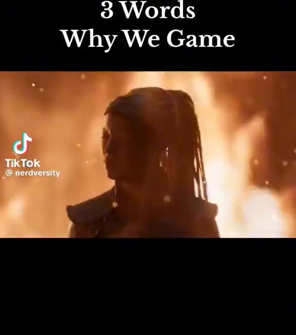Words Why We Game TikTok - iFunny