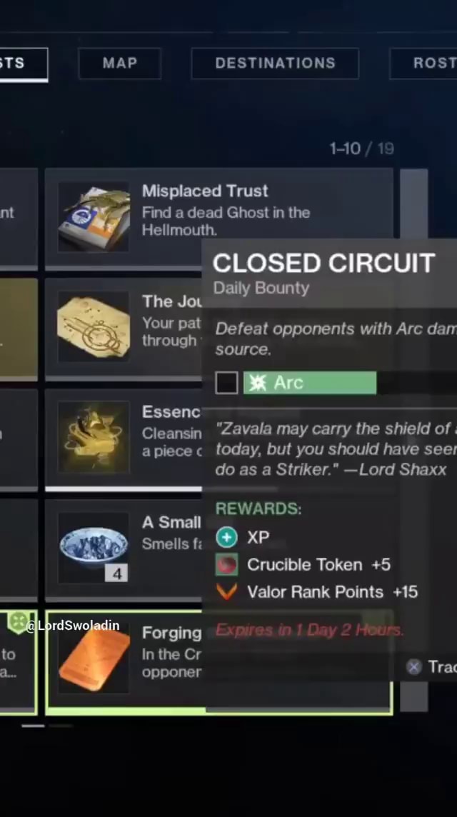 TS MAP DESTINATIONS ROST 1-10 Misplaced Trust nt 4 Find a dead Ghost in ...