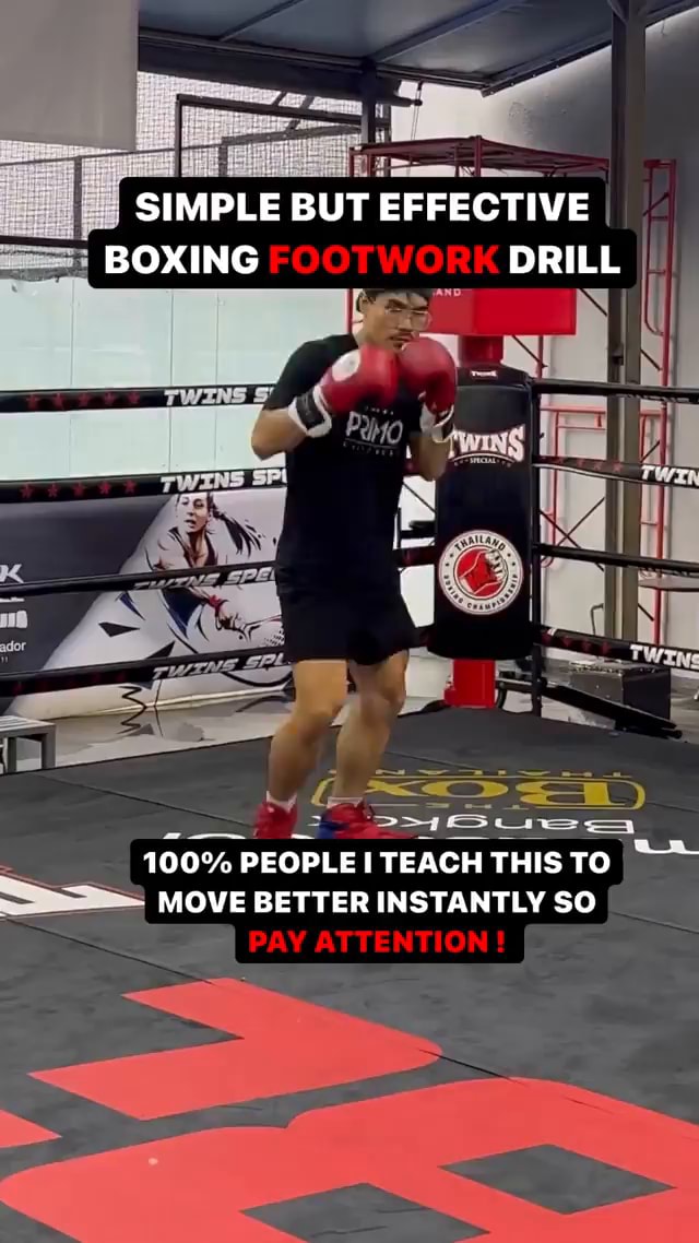 SIMPLE BUT EFFECTIVE I BOXING FOOTWORK DRILL ul 100% PEOPLE I TEACH ...