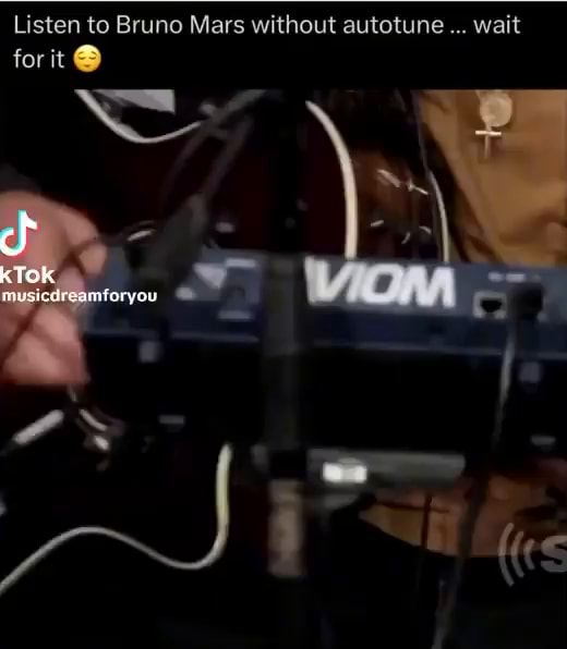 Listen to Bruno Mars without autotune wait for it cf - iFunny