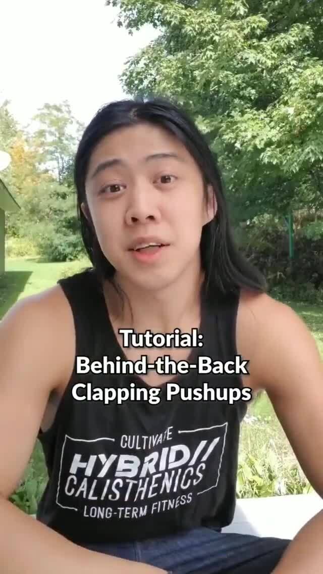 Behind-the-Back Clapping Pushups Progression! - Tutorial: Back Clapping ...