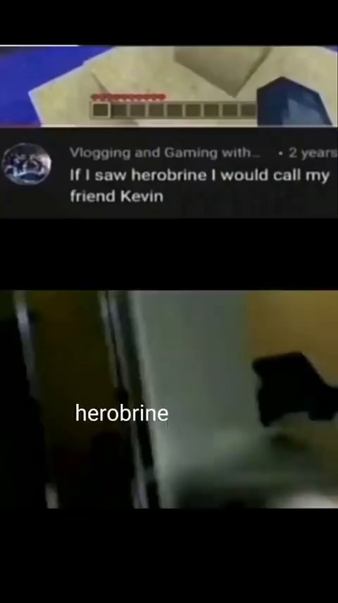 Viogging and Gaming with 2 years if saw herobrine I would call my ...