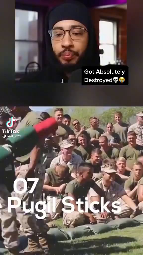 Got Absolutely Destroyed * wm ff TIkTOk Pugil Sticks - iFunny