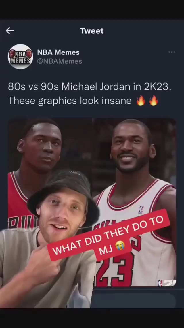 Tweet NBA Memes MEMES) @NBAMemes vs Michael Jordan in 2K23. These ...