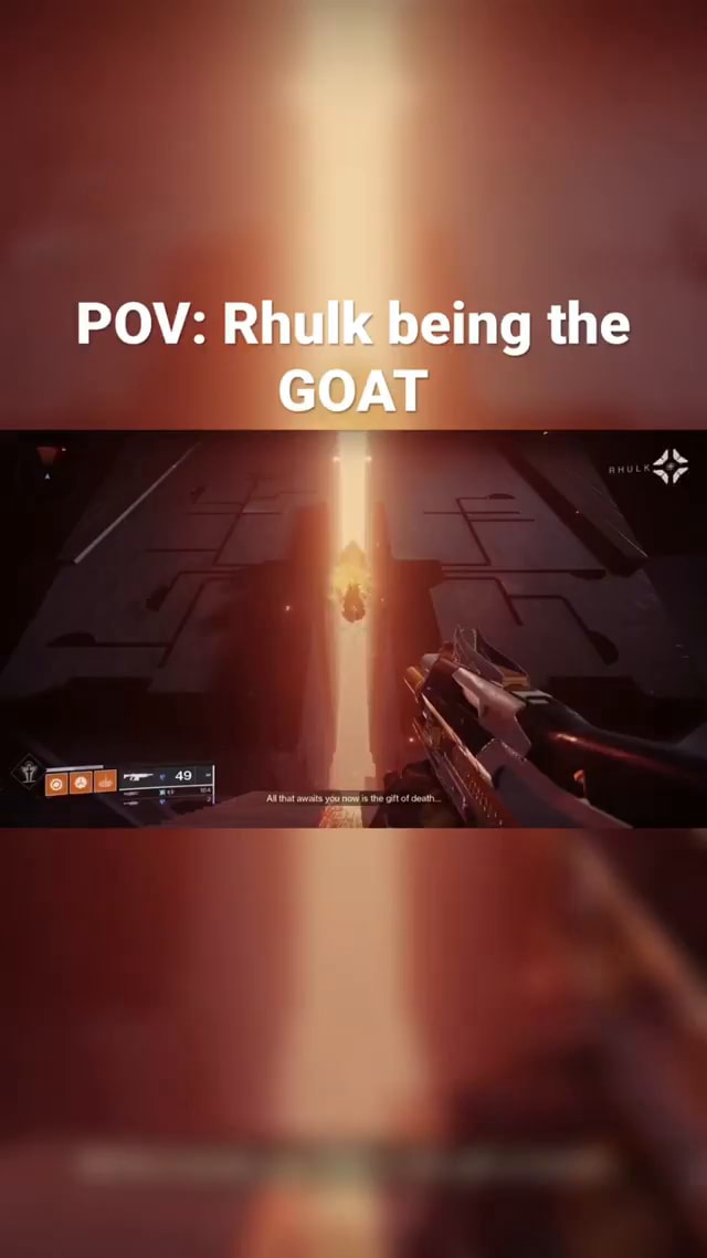 POW: Rhulk being the GOAT - iFunny
