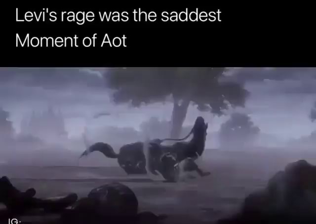 Levi's rage was the saddest Moment of Aot - iFunny
