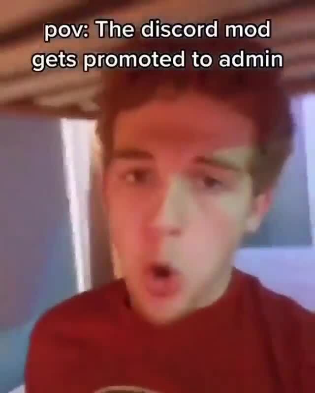Pov: The discord mod gets promoted to admin - iFunny