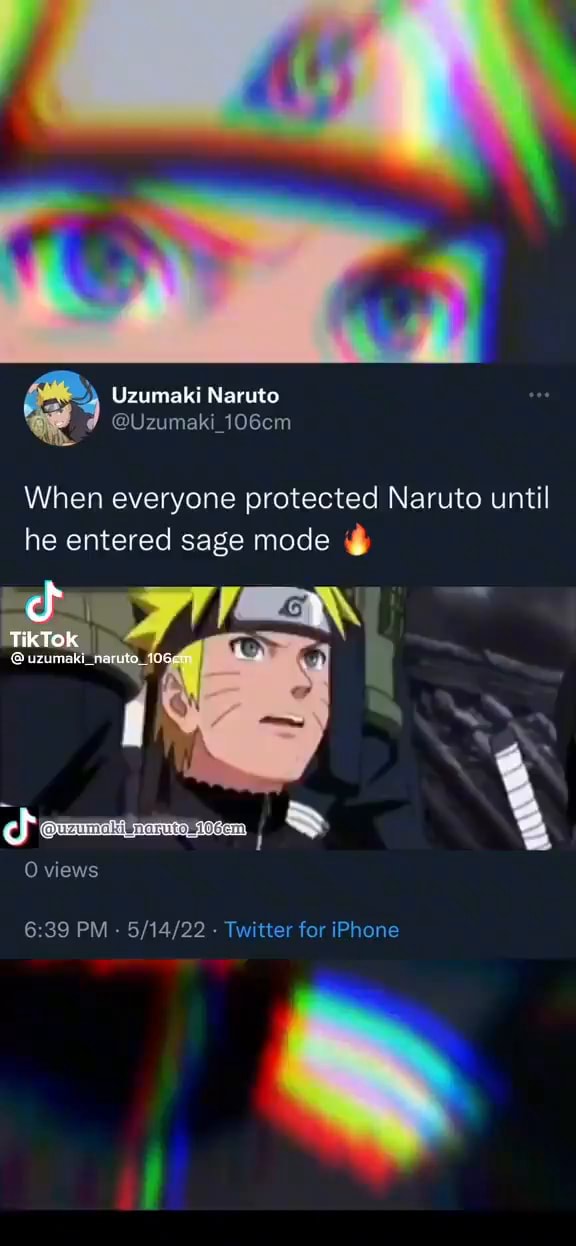 When everyone protected Naruto until he entered sage mode TikTok views ...