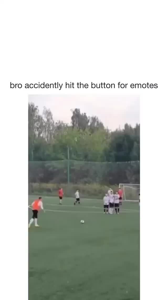 Bro accidently hit the button for emotes - iFunny