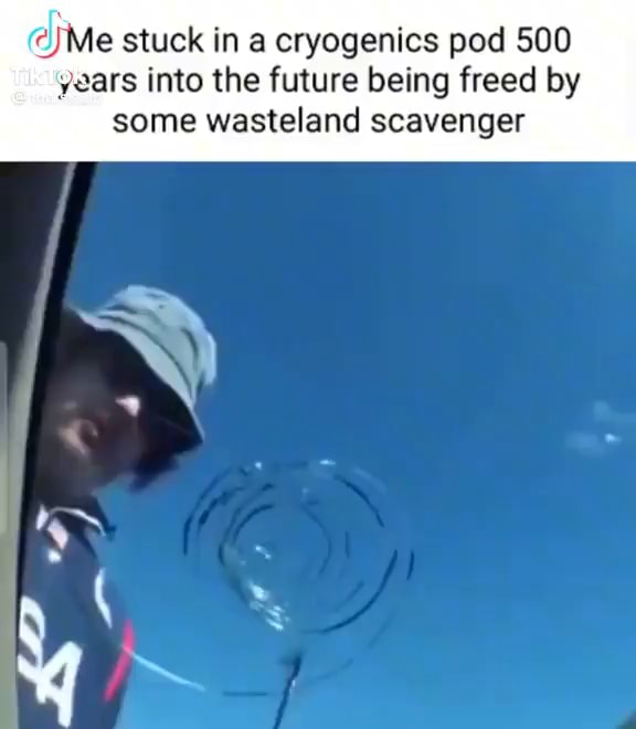 -)Me stuck in a cryogenics pod 500 years into the future being freed by ...