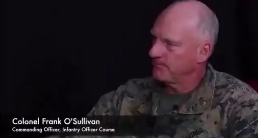 Colonel Frank O'Sullivan Commanding Officer, Infoniry Officer Course ...