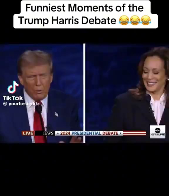 Funniest Moments of the Trump Harris Debate TikTok yous 2024 ...