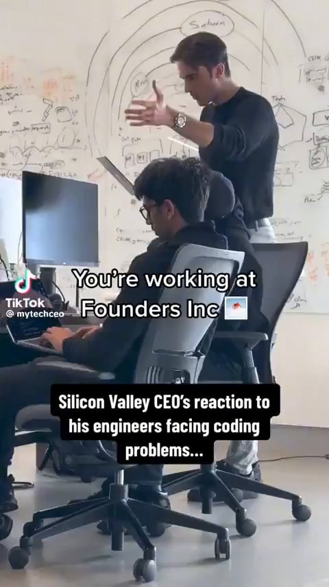 You're working at Tik Tok Founders Inc Silicon Valley CEO's reaction to ...