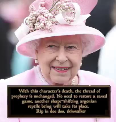 With this character's death, the thread of prophecy is unchanged. No ...