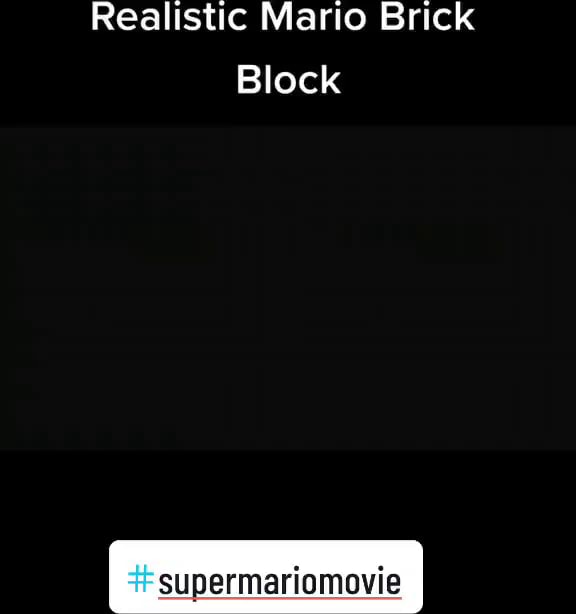 Realistic Mario Brick Block supermariomovie - iFunny