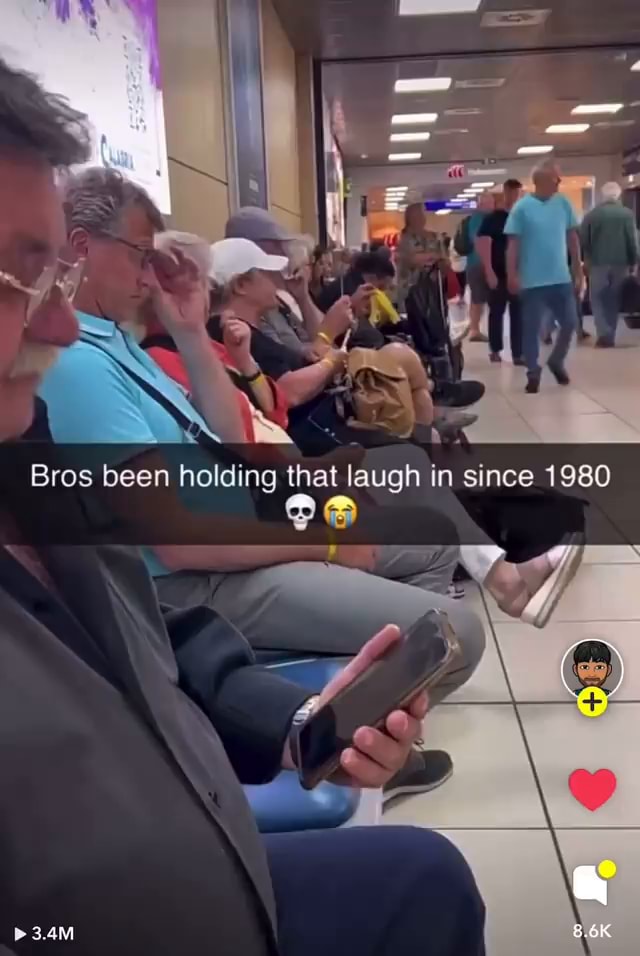 Bros been holding that th laugh in since 1980 >3.4M - iFunny
