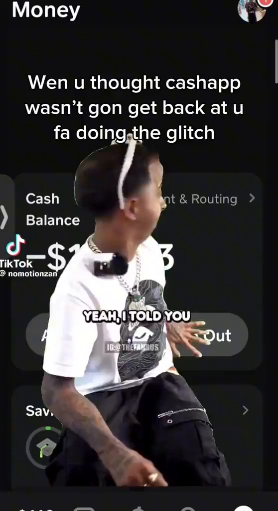 Money Wen u thought cashapp wasn't gon get back at u fa doing the ...