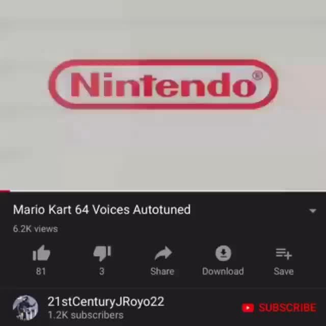 Mario Kan 64 Voices Autotuned b Í - iFunny
