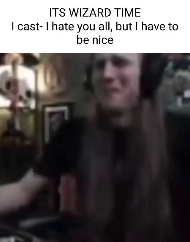 ITS WIZARD TIME I cast- I hate you all, but I have to be nice - iFunny