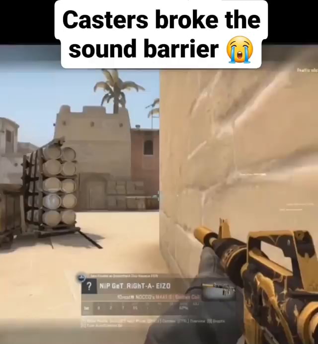 Casters broke the sound barrier - iFunny