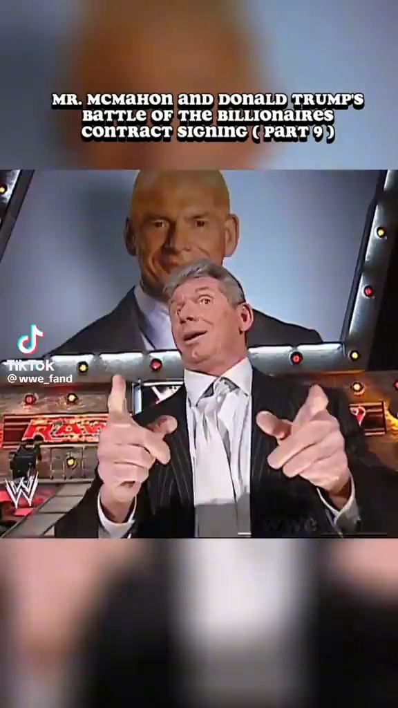 Trump Memes - MR. MCMAHON anD DONALD TRUMP'S BaTTLe OF THe BILLIONAIReS ...