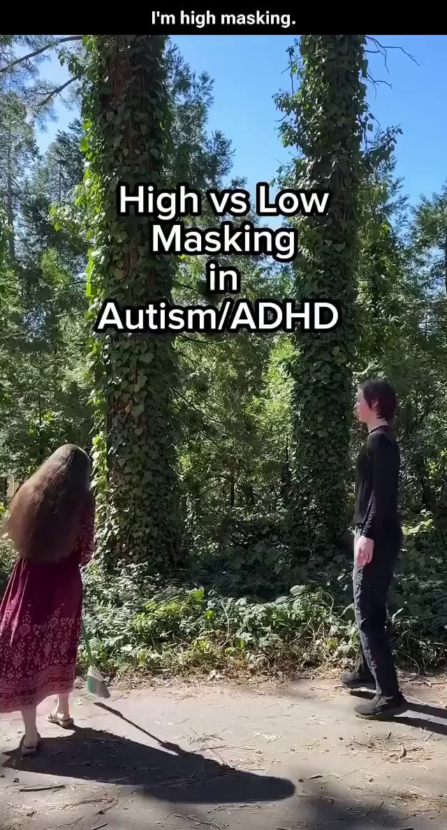 I'm high masking. High vs Low Masking. - iFunny