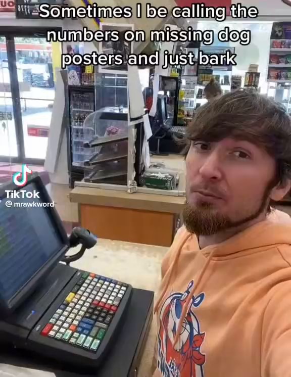Sometimes be calling the numbers on missitg dod posters and just bark ...