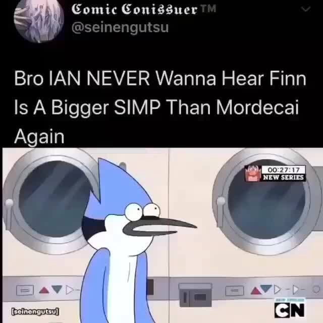 Bro IAN NEVER Wanna Hear Finn Is A Bigger SIMP Than Mordecai - iFunny