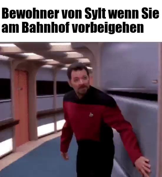 Bewohner von Sylt wenn Sie am Bahnhof vorbeigehen - Keke