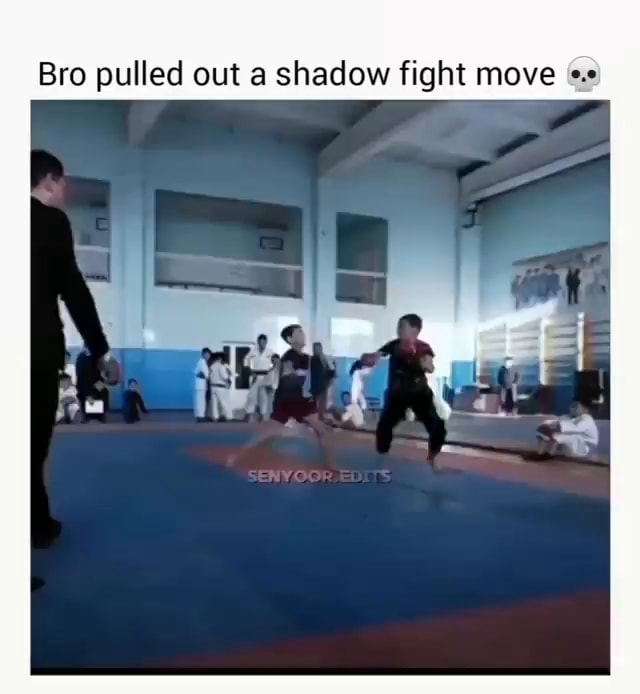 Bro pulled out a shadow fight move - iFunny