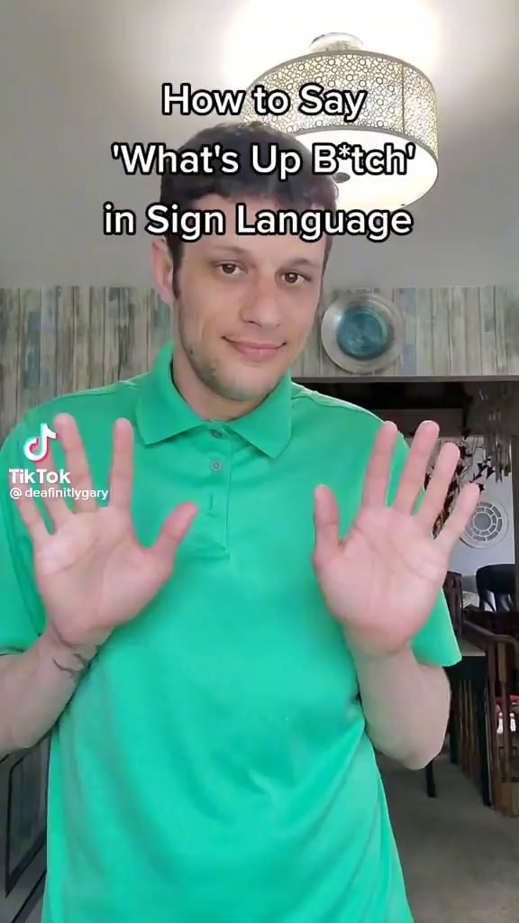 How 'What's Up 'Batea in Sign Language Tik Tok By atatyga vf - iFunny