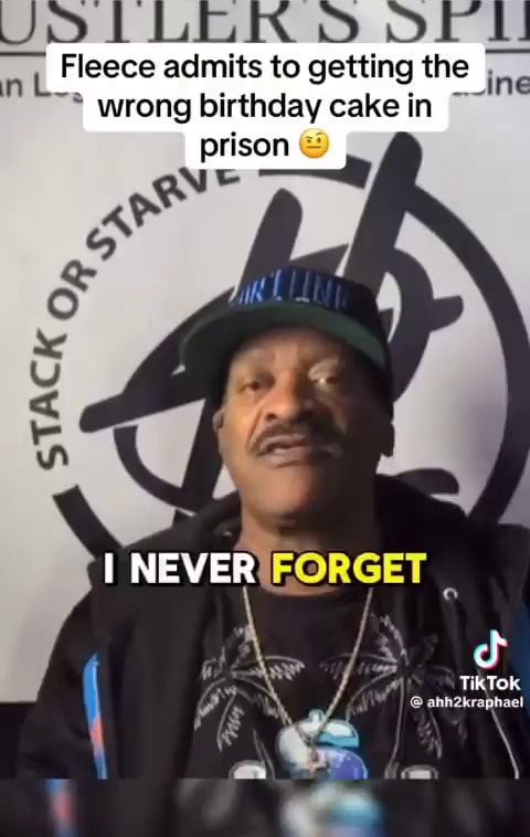 Fleece admits to getting the wrong birthday cake In gs I NEVER TikTOk ...