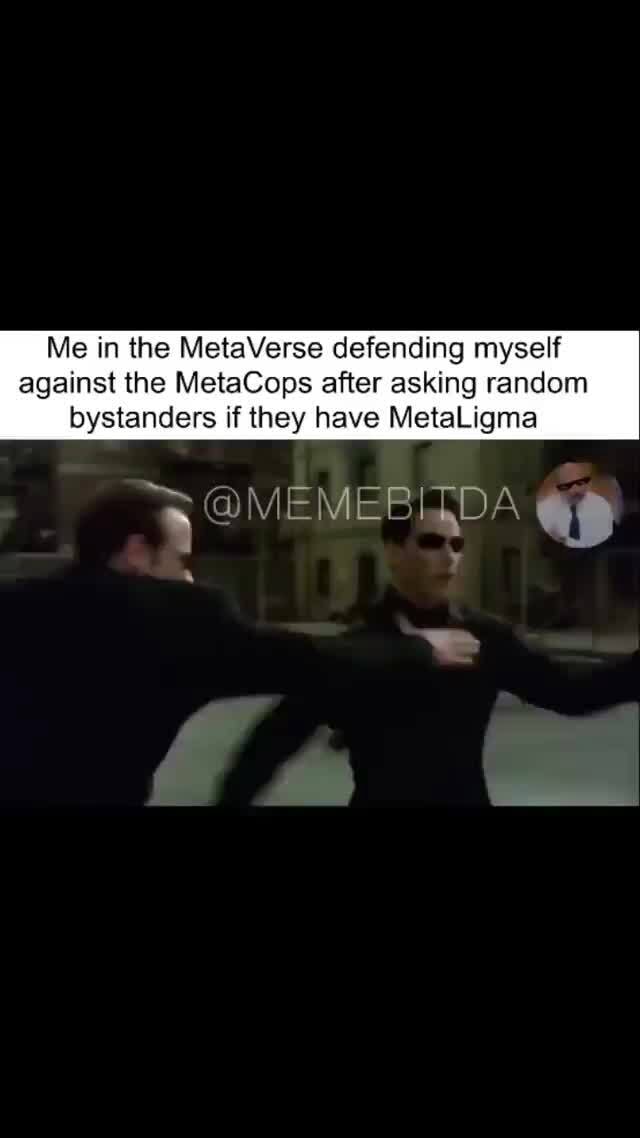 Me in the MetaVerse defending myself against the MetaCops after asking ...